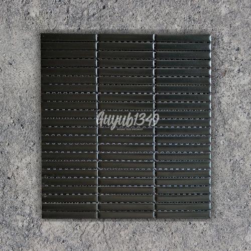Jual SinGres Type Black Matto Kit Kat Matte - Mosaic Mozaic Mosaik Mozaik Keramik Tile Black ...