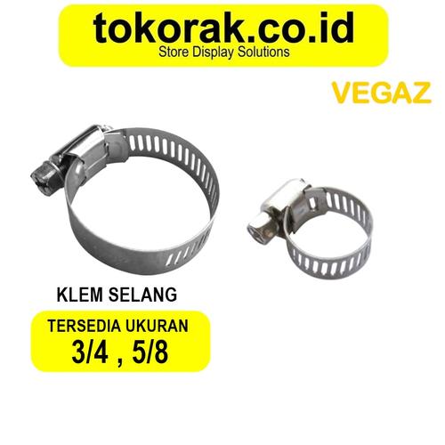 Jual KLEM SELANG STAINLESS 5/8 3/4 INCH HOCE CLAMP KLEM RING KLEM PIPA ...
