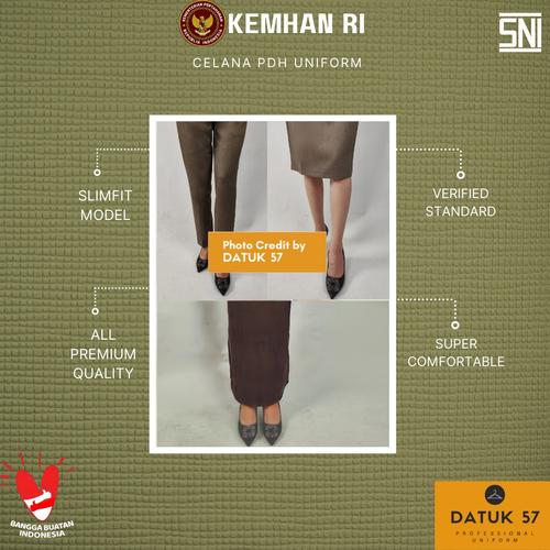 Jual Original Premium by Datuk 57 : Rok/Celana Bawahan Seragam PDH ...