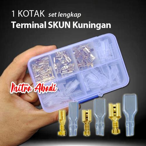 Jual Terminal SKUN Kuningan Kotak Set Lengkap 2.8mm / 4.8mm / 6.3mm ...