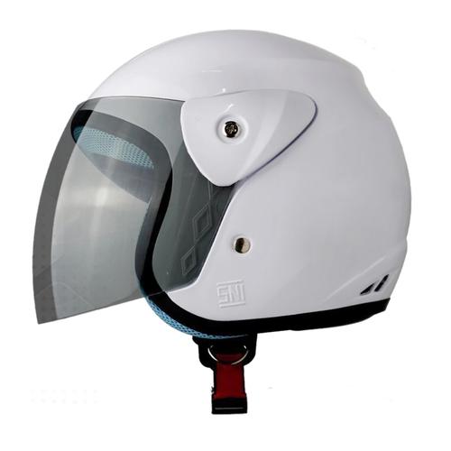 Promo Helm Motor Evo Polos Putih Glossy Nouvo Helm Dewasa SNI - Biru ...