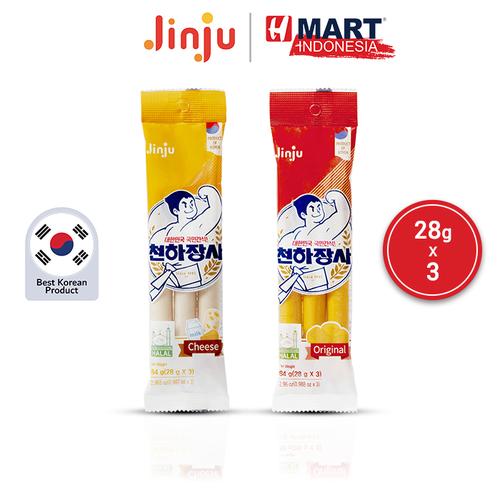 Promo Jinju Ham Chun Ha Jang Sa Fish Cake - Sosis Ikan 28g x 3 - Cheese ...