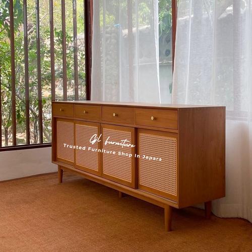 Jual buffet minimalis buffet rotan minimalis buffet kayu jati meja tv ...
