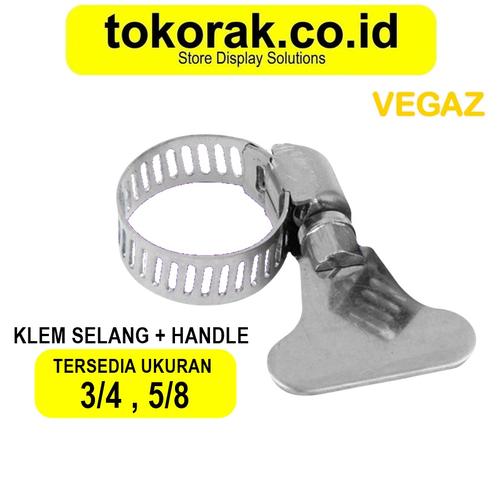 Jual KLEM SELANG HANDLE 5/8 3/4 INCH KLEM PIPA AIR HOSE CLAMP KLEM ...