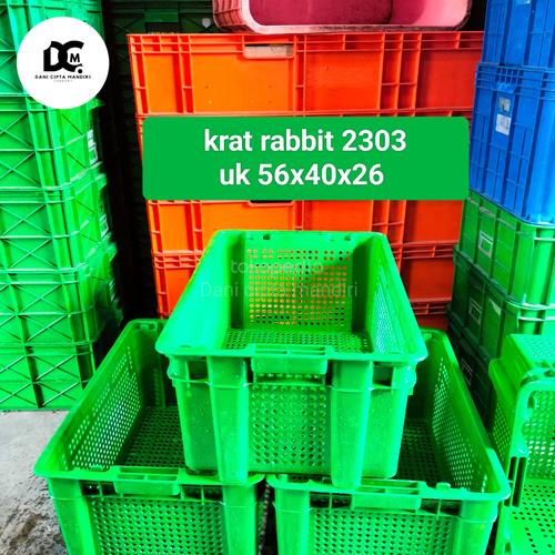 Jual keranjang susun rabbit type 2303, krat industri serbaguna, - Kab ...