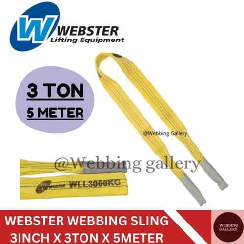 Jual Webster Webbing Sling 3Ton x 5Mtr -Webbing Sling Tali Pengangkat ...