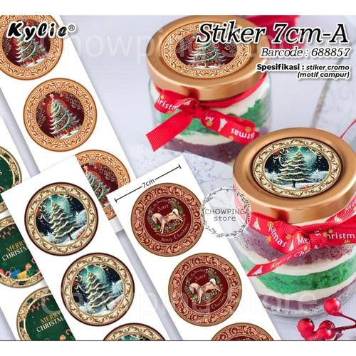 Jual Per Lembar Stiker Cutting Bulat Sticker Tempelan Toples Kue Parcel ...