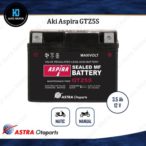 Jual Aki Motor Aspira MF GTZ5S Kit Accu Kering - Beat, Vario, Scoopy ...