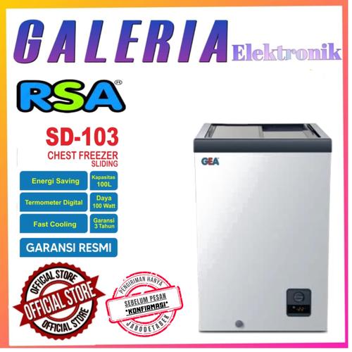 Jual GEA CHEST FREEZER SD 103 / SD103 / SD-103 - BOX 100L - Kota Bekasi - Galeriaelektronik ...