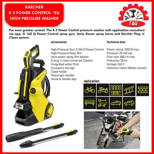 Jual Karcher K 5 POWER CONTROL 2100 Watt 145 Bar / High Pressure Washer K5 - Jakarta Barat ...