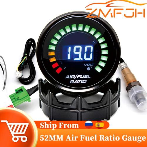 Jual 52mm Digital Air Fuel Ratio Gauge Car Gauge AFR Narrowband O2 ...
