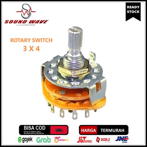 Jual ROTARY SELECTOR SWITCH 3 POLE 4 POSISI 3x4 - Jakarta Barat - SOUND ...