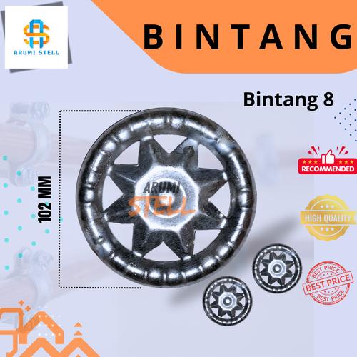 Jual Ornamen Bintang 8 / Ring Bintang 8 Aksesoris Pagar/ Ornamen Pagar ...