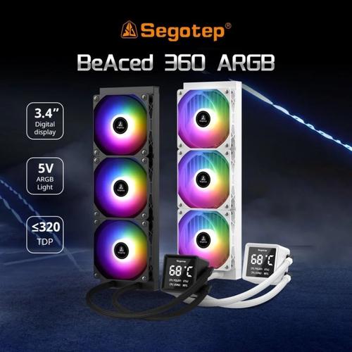 Jual Segotep AIO Liquid CPU Cooler BeAced 360 ARGB LED Temperature ...