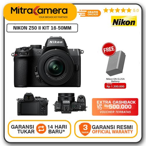 Jual Nikon Z50 II Kit 16-50mm f3.5-6.3 Mirrorless Camera Nikon Z50 Mark ...