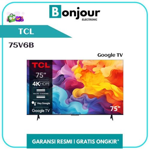 Promo Google TV 75V6B 75 Inch 4K UHD Dolby Audio TVL V6b 75 Inch ...