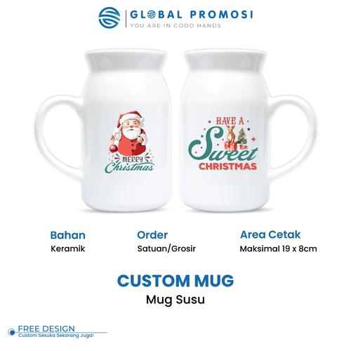 Jual Gelas Custom Mug Susu Unik Print Cetak Satuan/Grosir Tanpa PO ...