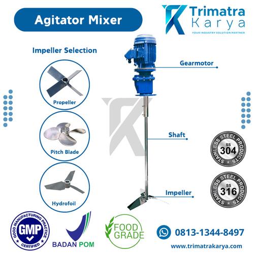 Jual Agitator Mixer Cairan 500Ltr - 100rpm, Propeller - Kab. Bandung Barat - CV TRIMATRA KARYA ...