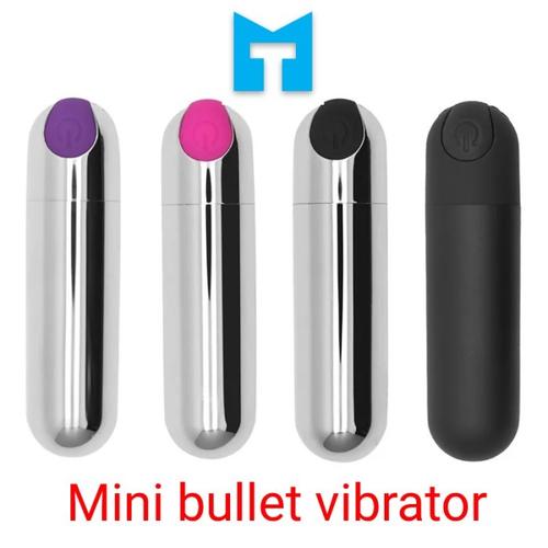 Jual Mini bullet usb rechargeable alat pijat 10 mode getar - silver ...