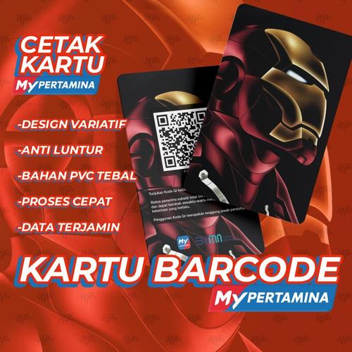 Jual CETAK KARTU BARCODE PERTAMINA MOBIL PVC ID CARD MY PERTAMINA KARTU ...