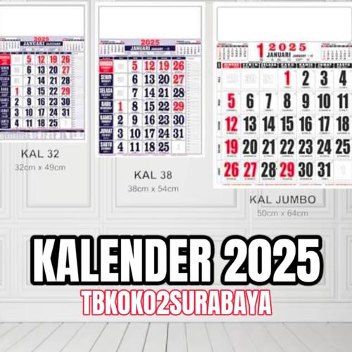 Jual PROMO KALENDER ANGKA DINDING 2025 UKURAN BESAR TANGGUNG KECIL ...