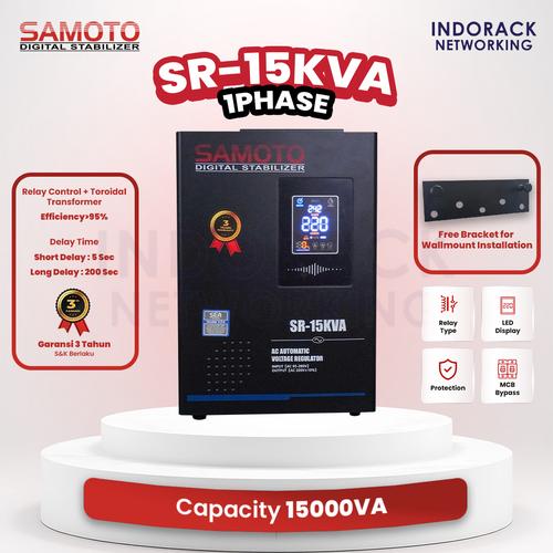 Jual SAMOTO Relay Stabilizer 15KVA AVR Stabiliser 15000VA Relay ...
