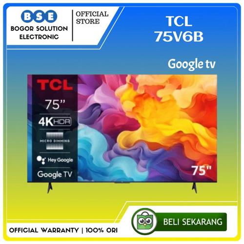 Promo TV TCL 75 Inch Google TV 75V6B 4K UHD Google TV TCL 75V6B 75 ...