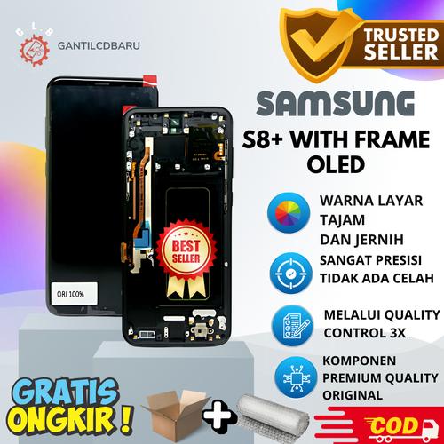 Jual LCD SAMSUNG S8 PLUS/S8+ OLED ORIGINAL WITH FRAME FINGERPRINT ON ...