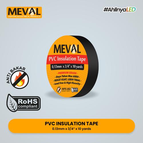 Promo MEVAL Isolasi Listrik PVC - Hitam - 4.5 meter - Jakarta Barat ...