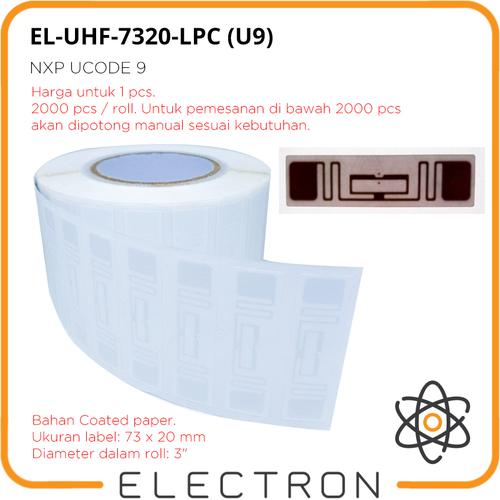 Jual EL-UHF-7320-LPC U9 NXP UCODE 9 RFID UHF EPC Tag Sticker Label ...