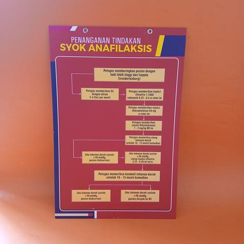 Jual Hard Poster A3 Penanganan Tindakan Syok Anafilaksis - Poster ...