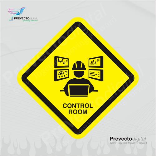 Jual Sticker Information Sign Rambu Control Room - 10x10cm - Jakarta ...