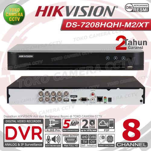 Jual DVR HIKVISION 8 CHANNEL iDS-7208HQHI-M2/XT ACUSENSE 5MP - Jakarta ...