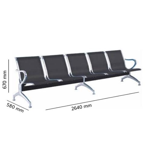 Jual KURSI TUNGGU 5 DUDUKAN KURSI BANDARA 5 SEAT KURSI BESI 5 SEAT ...