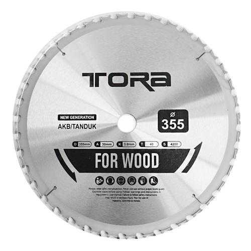 Promo TORA Mata Pisau Potong Kayu 14 Inch x 40T TCT Model AKB / Tanduk ...