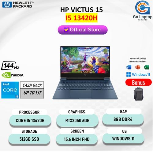 Promo HP VICTUS 15 Core I5 13420H RTX3050 6GB/ Ram 8GB/16GB 512GB W11 ...