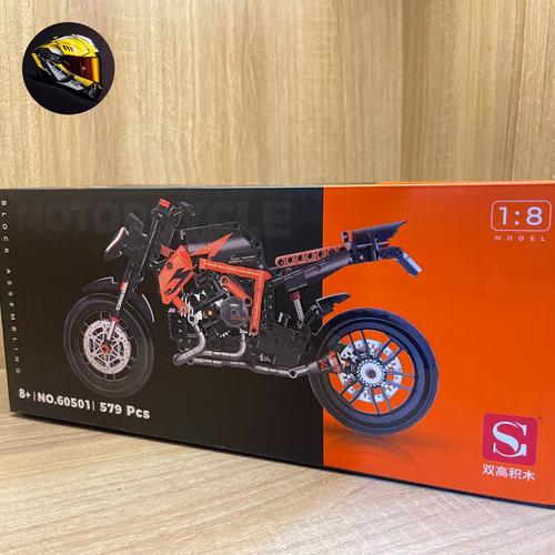 Jual Brick block miniatur motor ktm RC1290 duke skala 1/8 579pcs - Kab ...