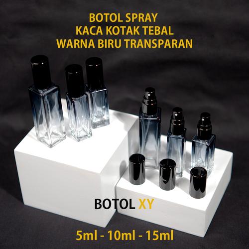Jual Botol Parfum Spray Kaca Tebal - BIRU TRANSPARAN 5ML 10ML 15ML ...
