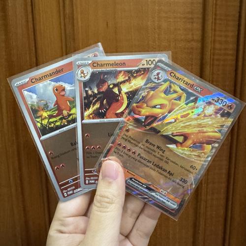 Jual Charmander Charmeleon Charizard Promo Set sv8s Kilat Rasi Kartu ...