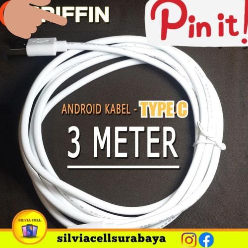 Jual Griffin Kabel Data Universal 3 Meter Cable Usb Charger Hp tipe ...