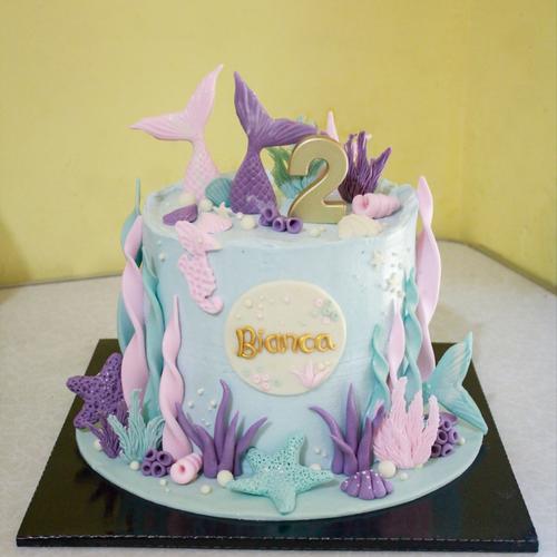 Jual Mermaid cake | Custom cake | Kue Ulang Tahun Anak | Kids | Under ...