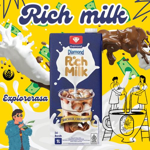 Jual Diamond rich milk creamy uht isi 1 liter - Kota Bekasi ...