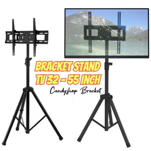 Promo bracket standing tv monitor led 32 40 42 43 50 55 inch stand ...