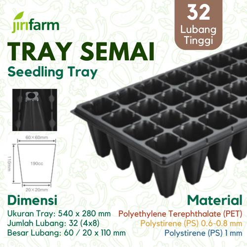 Jual JIRIFARM - Tray Semai Sawit 32 Lubang Tinggi 11 cm Paket 10 Pcs ...
