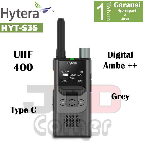 Jual HT Slim Hytera S1 Pro Metallic Grey HYT-S35 UHF 400 Digital DMR ...