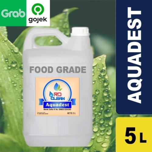Jual Aquadest Aquadest Distiled Water / Akuades / Air Suling 5 Liter ...