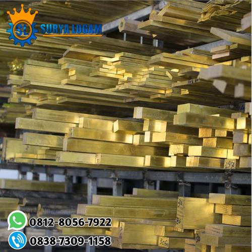Jual Plat Strip Kuningan 25mm x 50mm x 125mm - inlay strip Kuningan ...