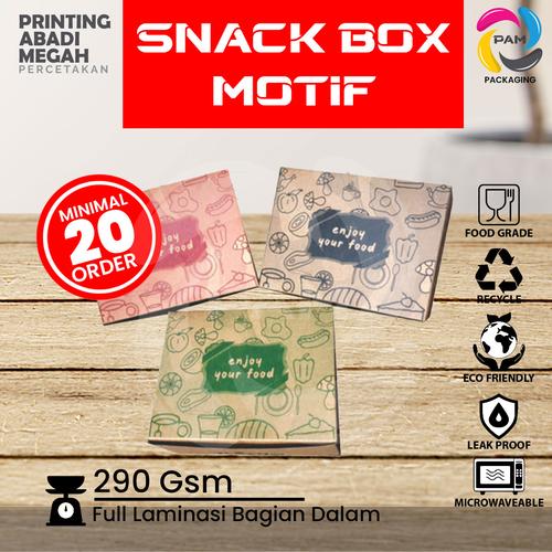 Jual Dus kue motif 16 x 12 x7 cm / Box kue / Snack box / Kotak snack ...