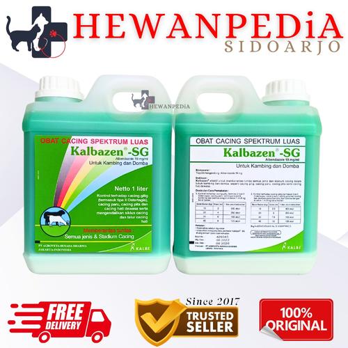 Jual KALBAZEN SG 1 L - Obat Cacing Oral Efektif Basmi Cacing Kambing ...