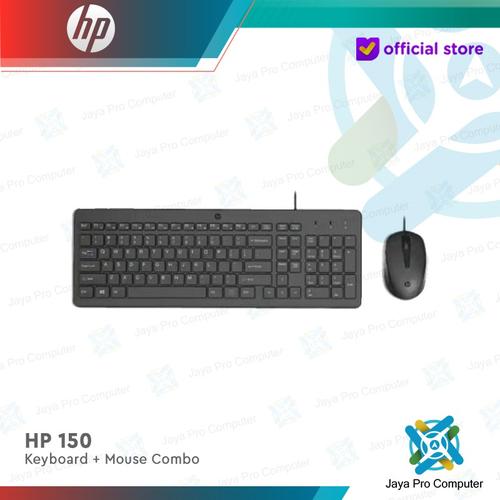 Jual HP 150 Bundle Combo Office Wired Keyboard + Mouse - Jakarta Pusat ...
